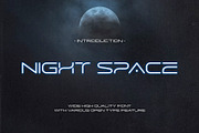 Night Space Aerospace Font, a Font by Ryan Prasetya