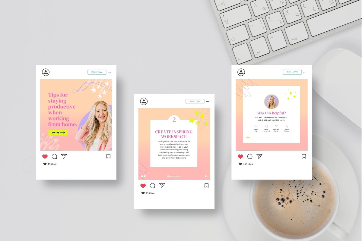 Instagram Carousel Canva Template, a Social Media Template by Ciera ...
