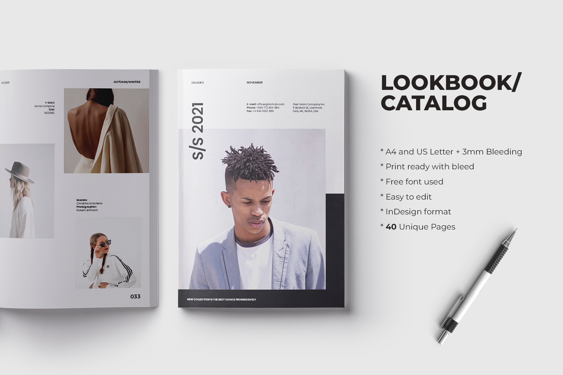 Lookbook Template, a Templates & Theme by pixel_vision | Creative Market