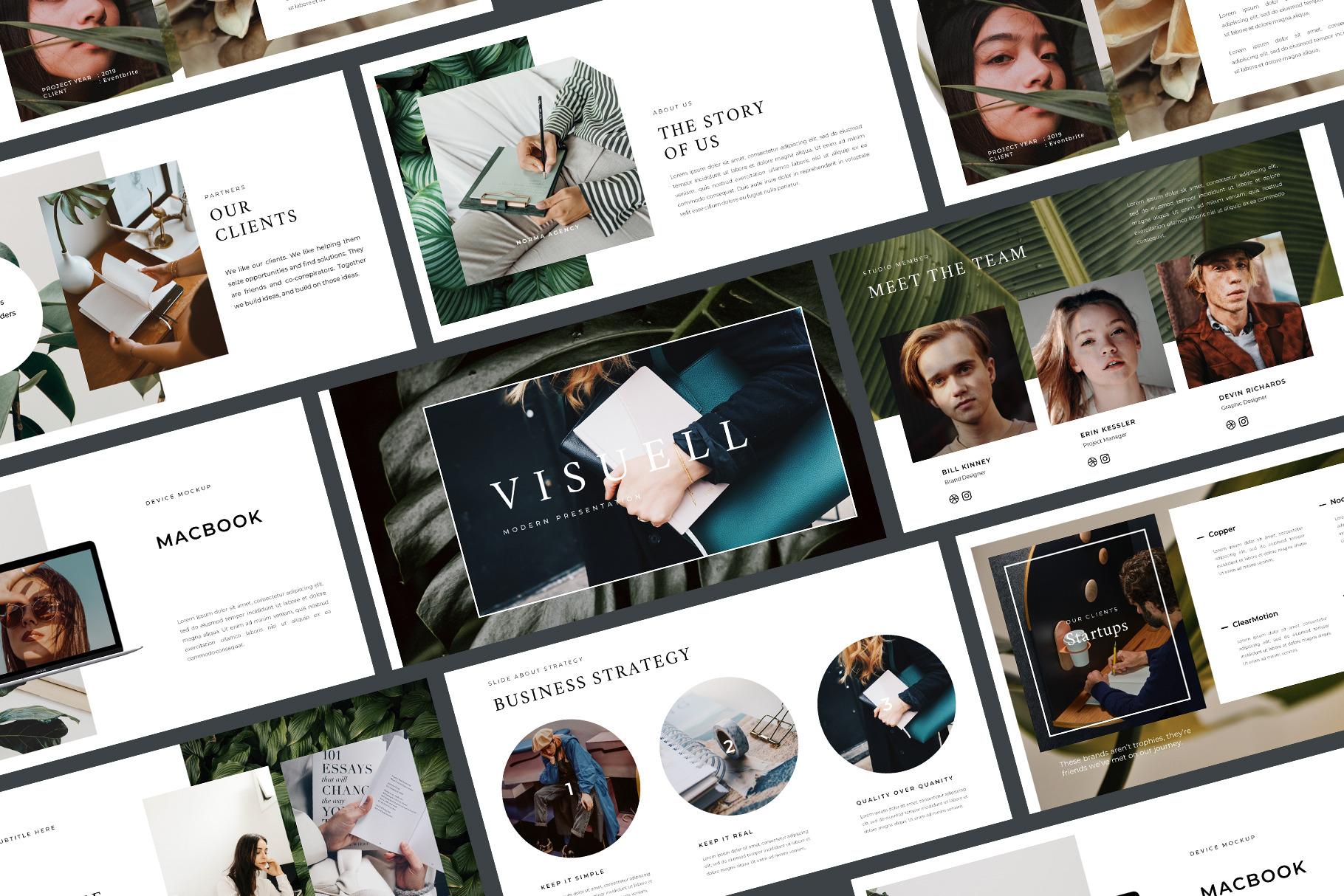 Visuell - Google Slides Template, a Presentation Template by Bervisual