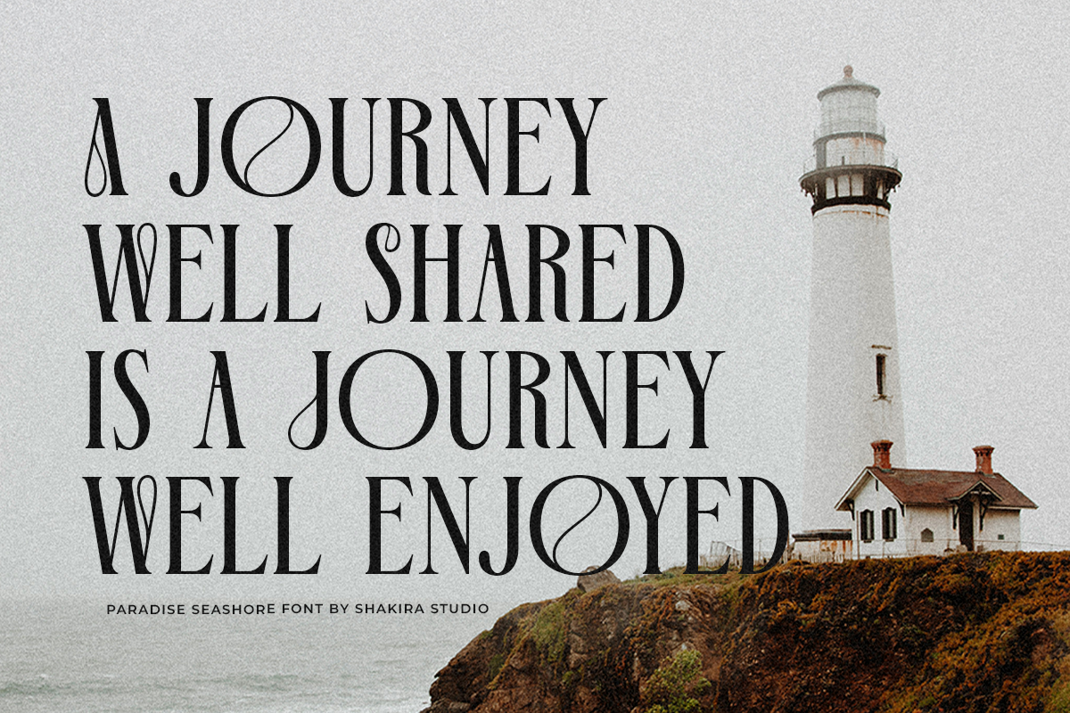 Paradise Seashore - Tropical Serif, a Serif Font by Shakira Studio