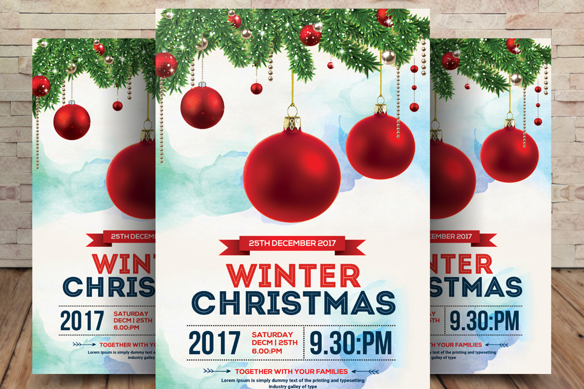Winter Festival, a Flyer Template by graphicforest | Creative Market