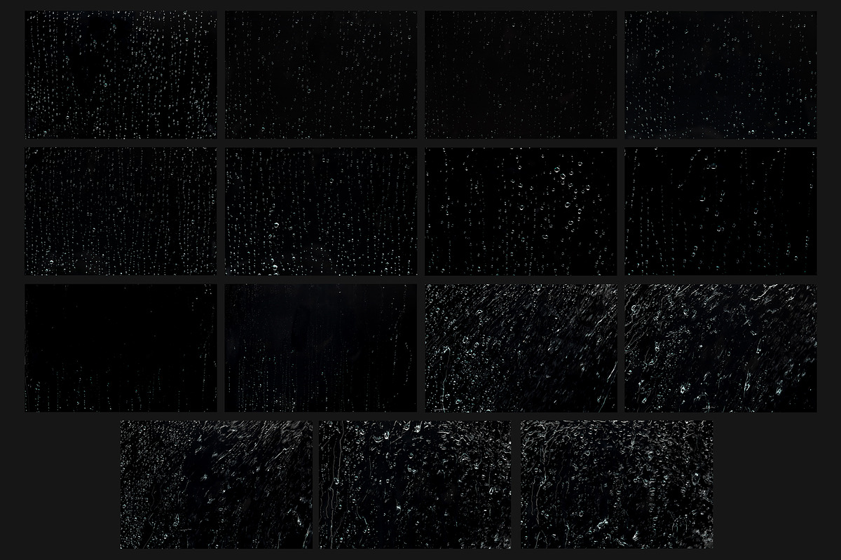 15 Realistic Rain Drop Overlays, an Object Graphic by smishura