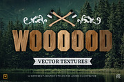 14 Wood vector textures, a Palette Add-On by Basari Design