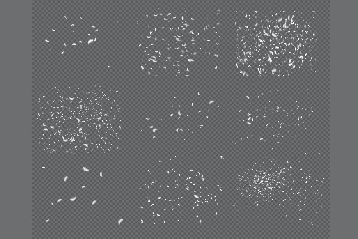 Floating feather overlays, an Object Graphic by Paper Farms
