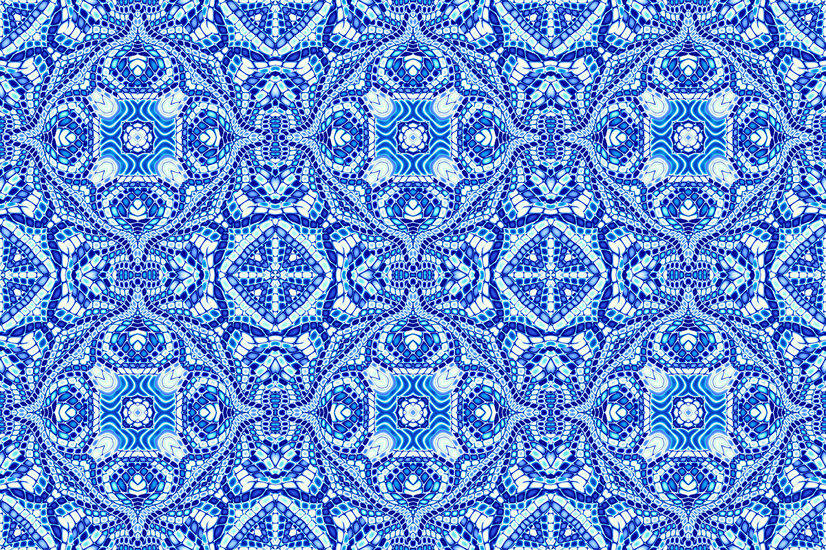 Seamless High Res blue tile mosaic