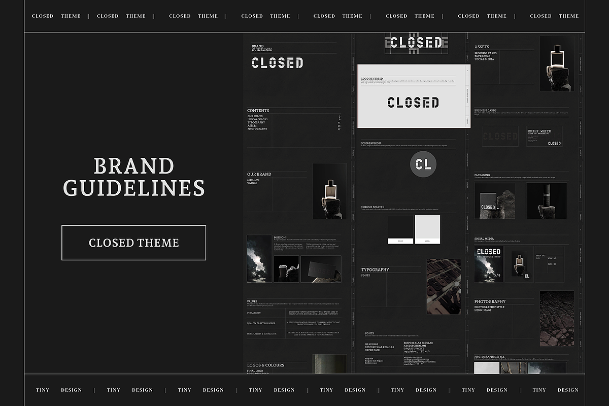 Closed Brand Guidelines Template, a Branding & Logo Template by ...