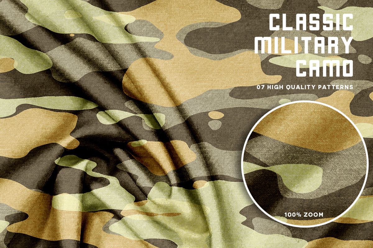 Classic Military Camo - Texturized, a Pattern Graphic by Digital Art ...