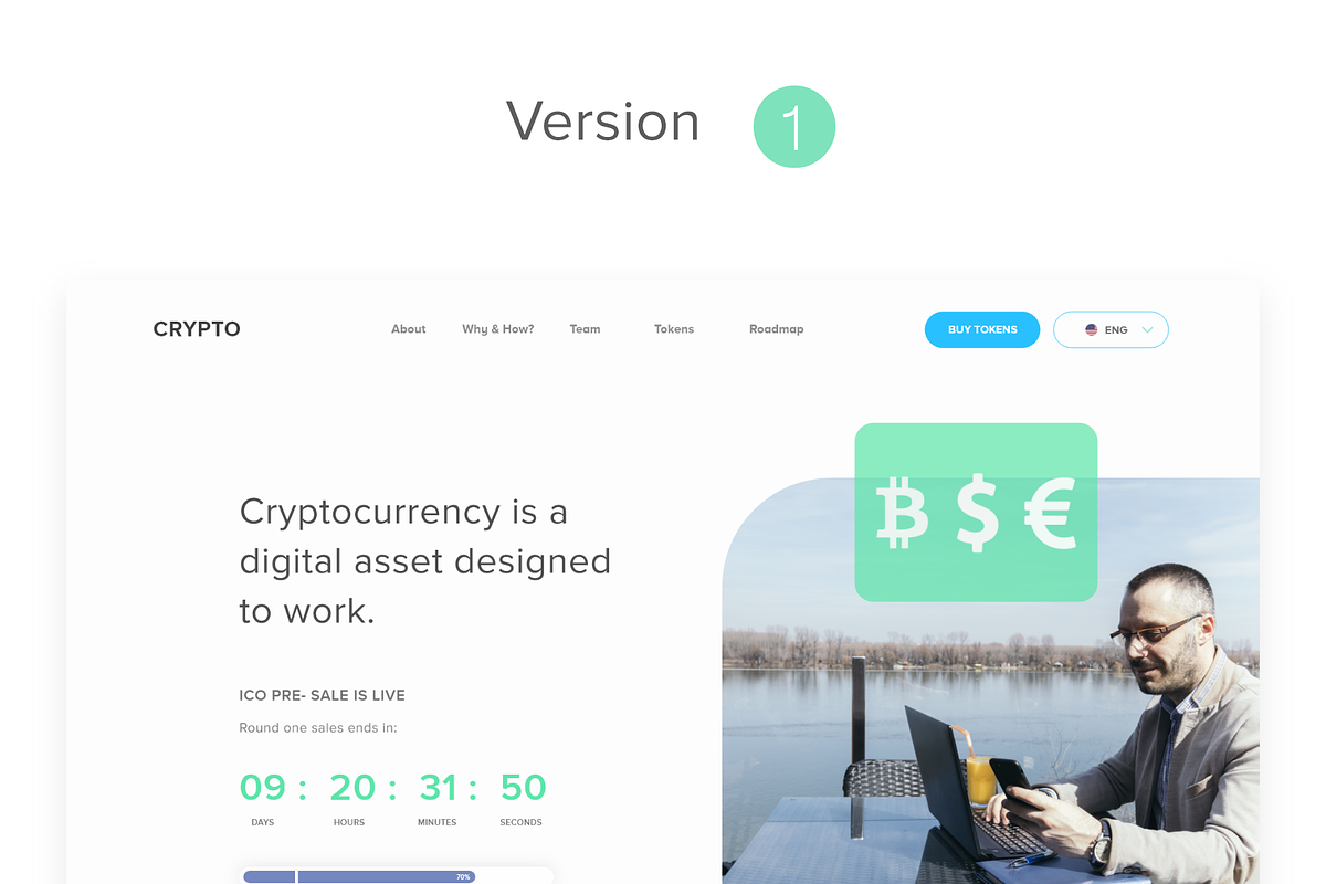 Crypto Digital Currency Template, a Websites & App Template by Design_Space