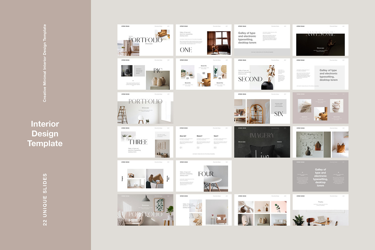 Interior Design Template, a Presentation Template by GoldenPixelStudio ...