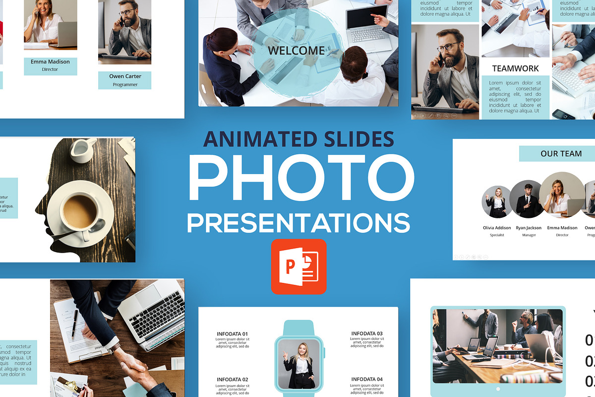 Photo Slides Presentation Template, a Presentation Template by ...
