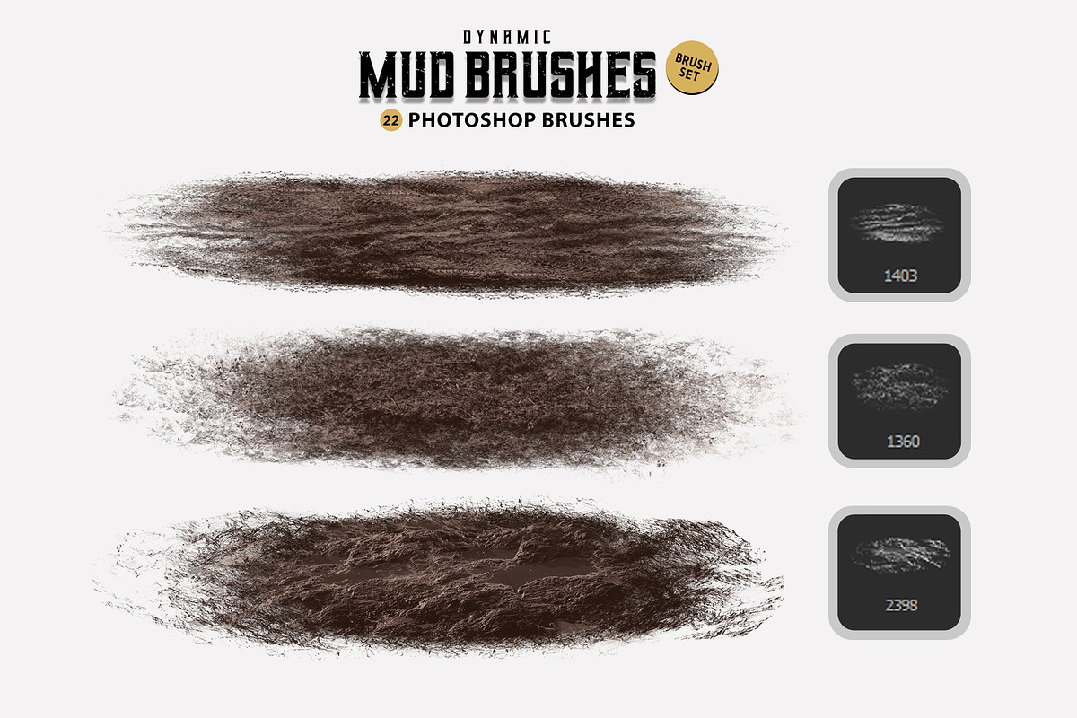 Mud Photoshop Brushes