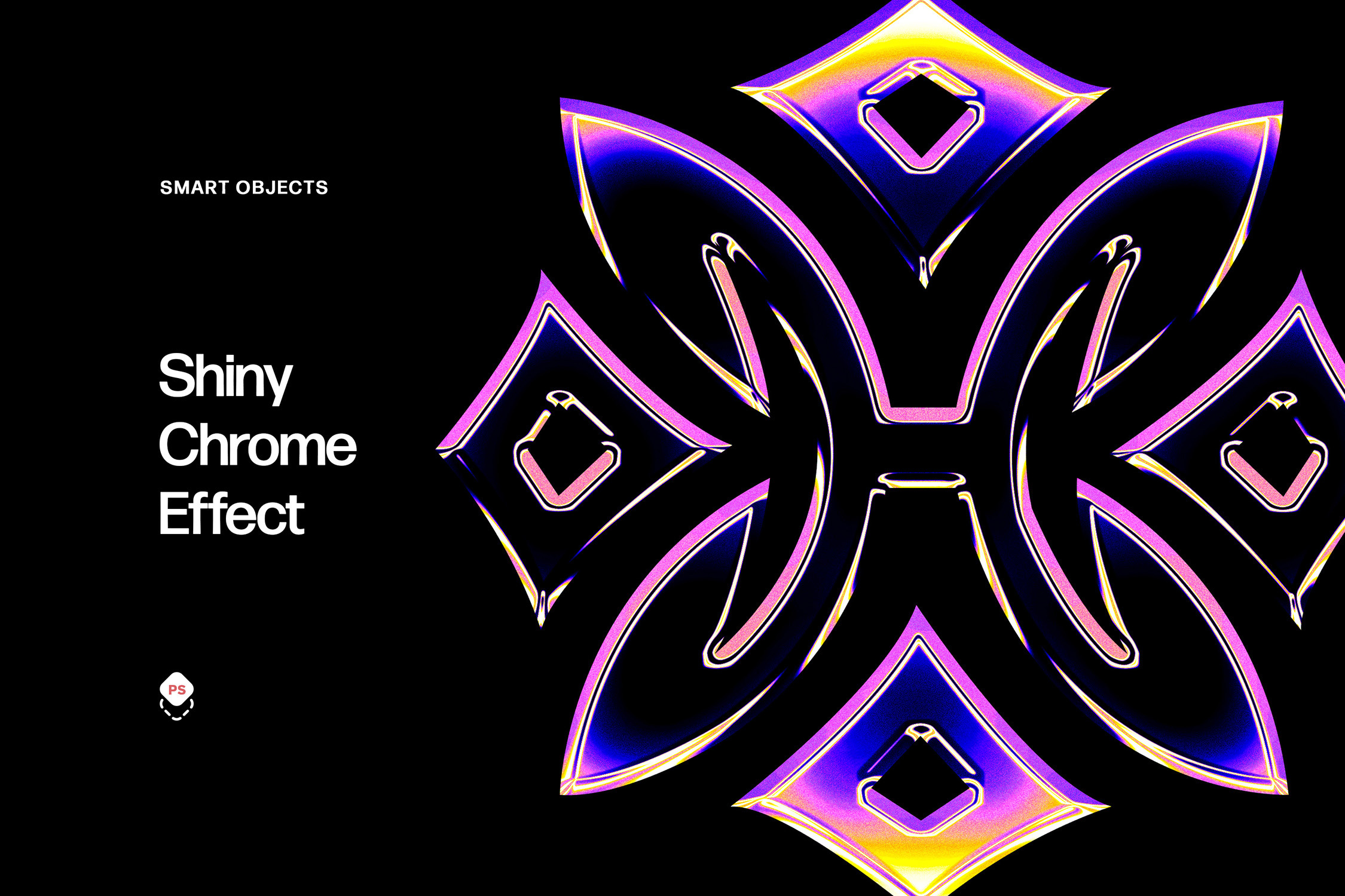 Shiny Chrome Effect, a Layer Style Add-On by Design Squad | Creative Market