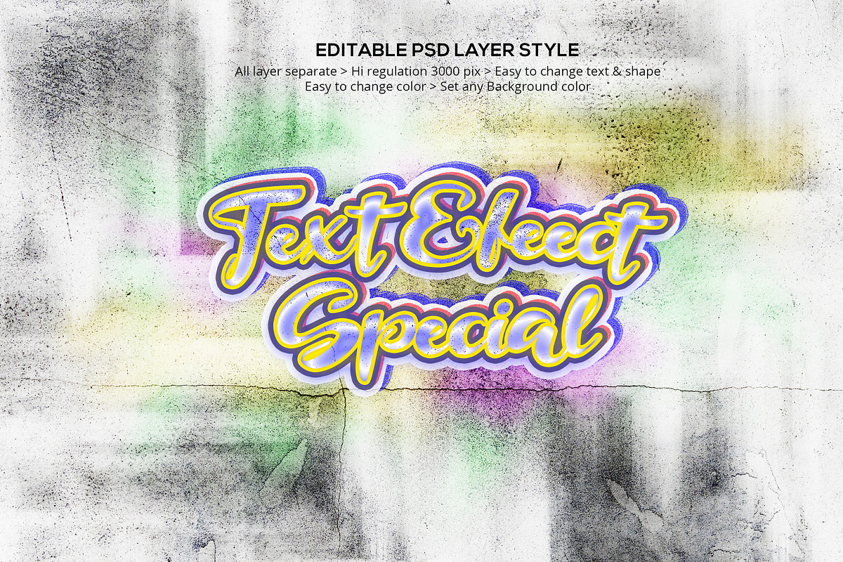 Photoshop Graffiti Text Effect, a Layer Style Add-On by MRI STUDIO