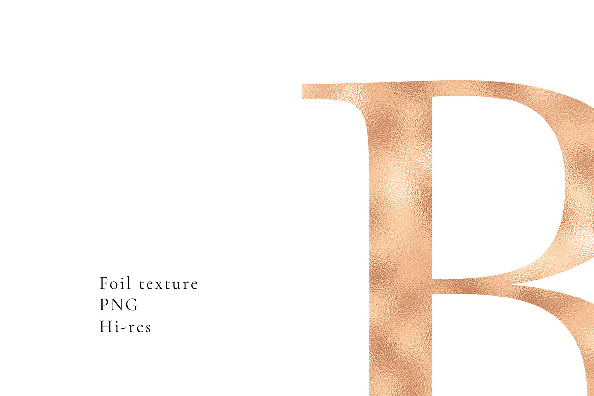 Gold Foil Alphabet Letters