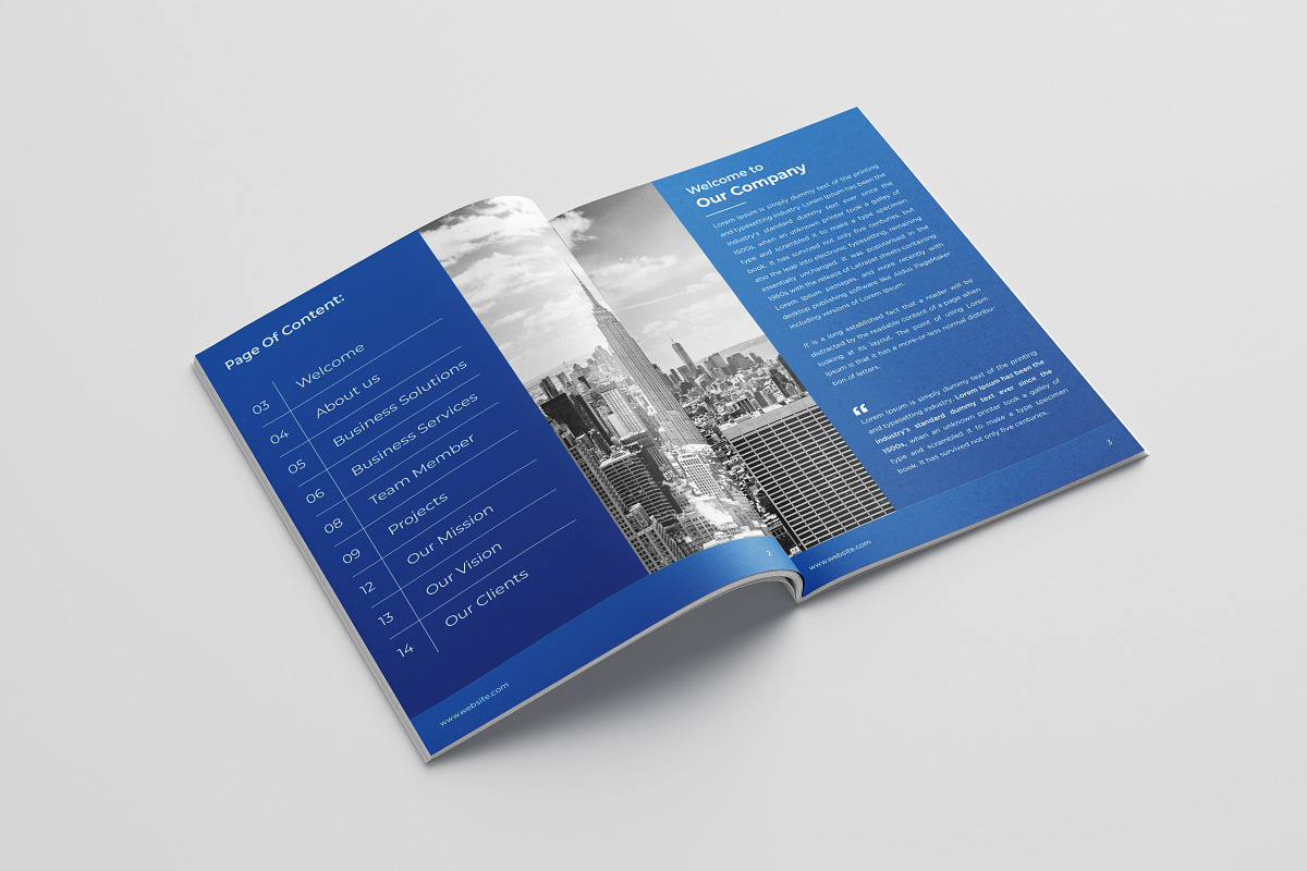 Brochure Template, Annual Report