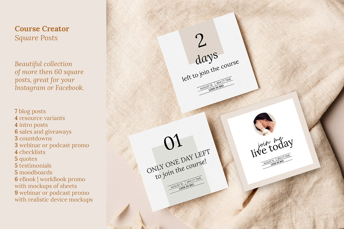 Instagram Course Creator, a Social Media Template by Mirazz
