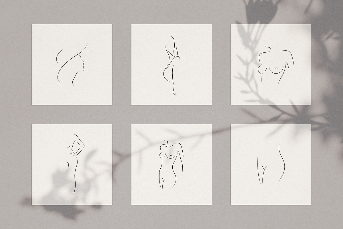 Womans Body. Line Art Collection, a Decorative Illustration by le-genda