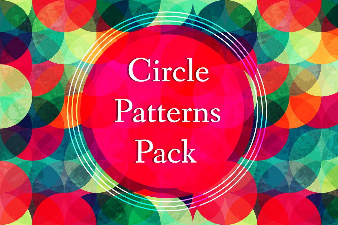 Circle Vector Patterns Pack, a Pattern Graphic by Gudiny