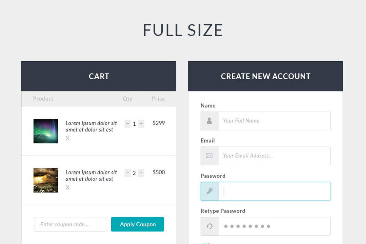 Creativio Flat UI Kit, an UI Kit Template by DesignThor
