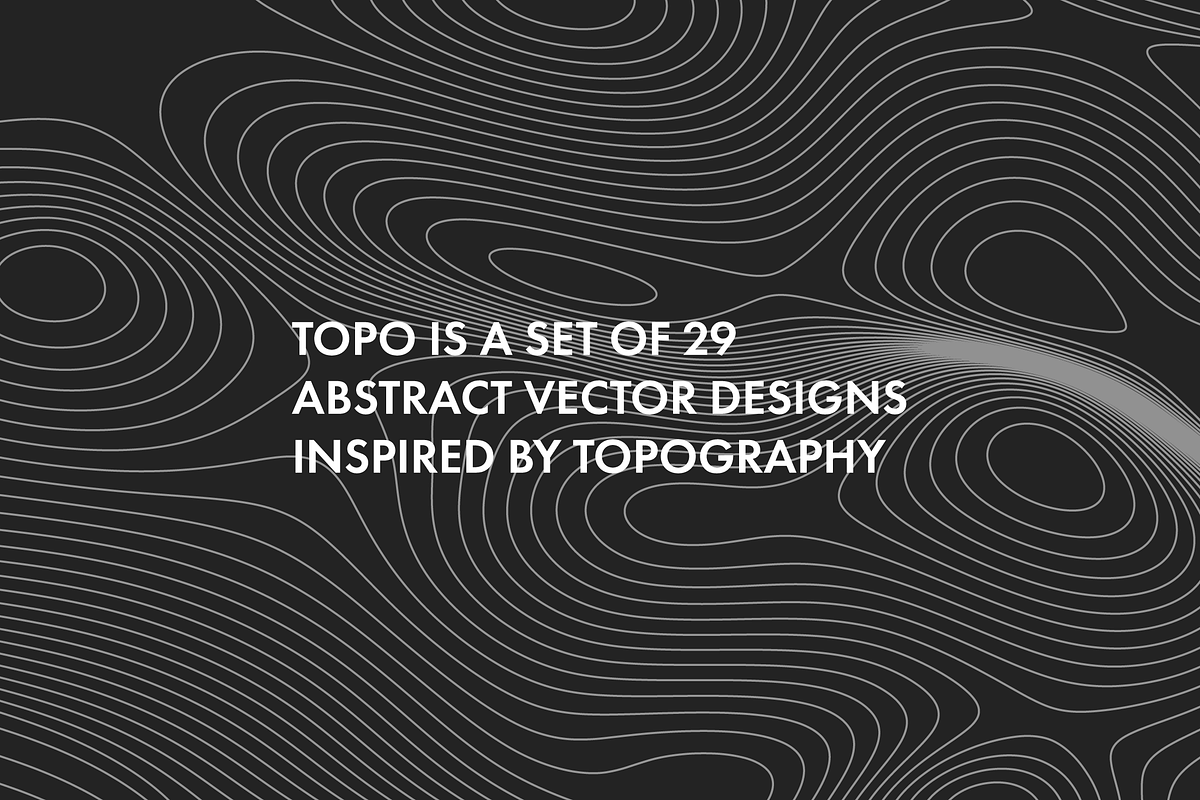 TOPO - Abstract Vector Designs, an Object Graphic by ME_COLLAGE