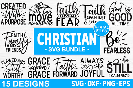 Christian SVG Bundle, an Illustration by CraftingStudio