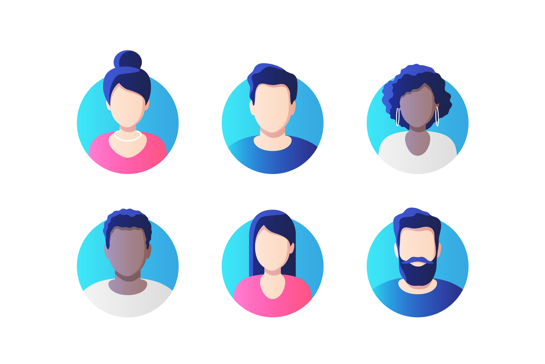 Profile Picture Set, a Person Illustration by Faber14