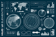 Vector HUD user interface elements | Technology Illustrations ...