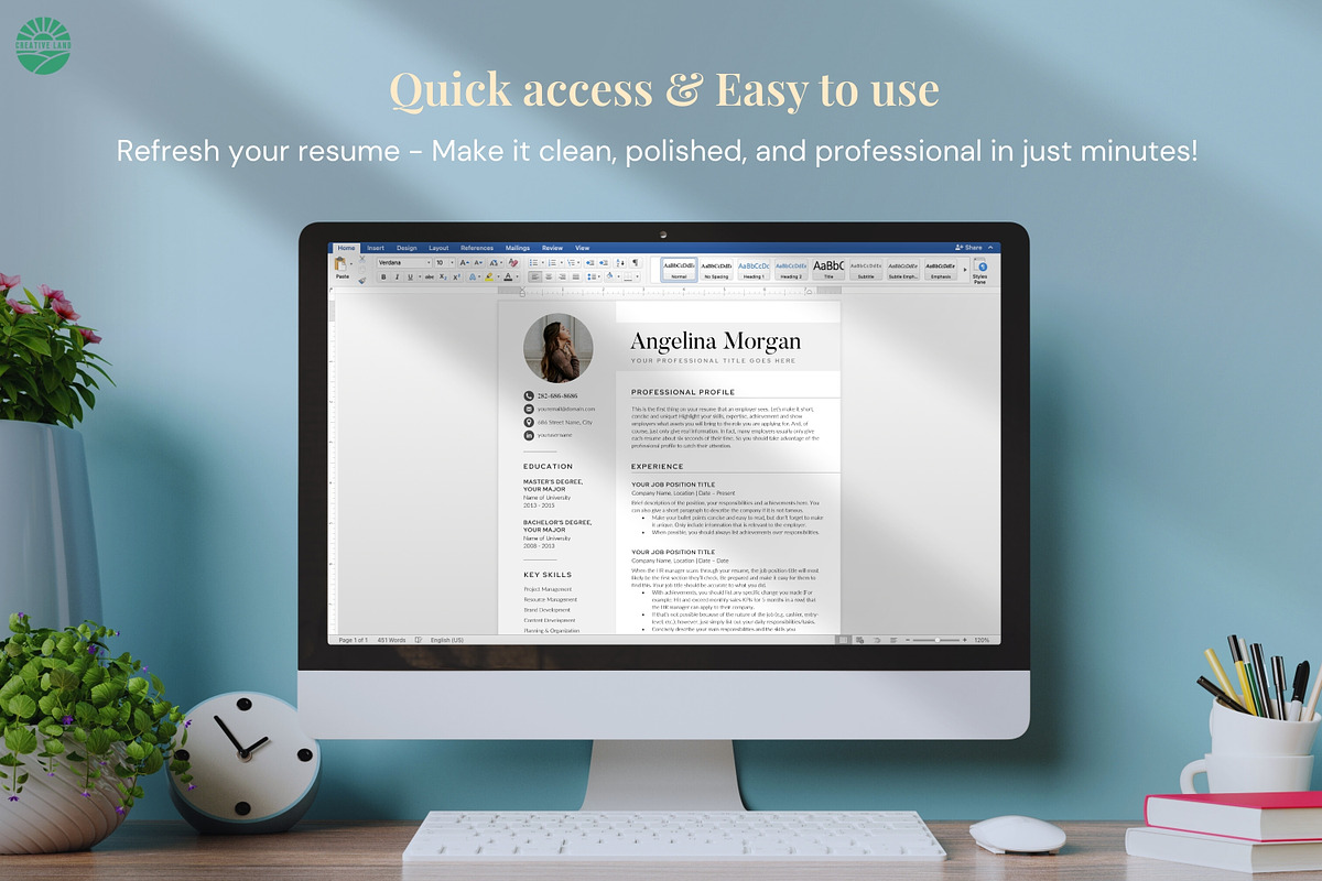 Resume/CV Template - The Angel