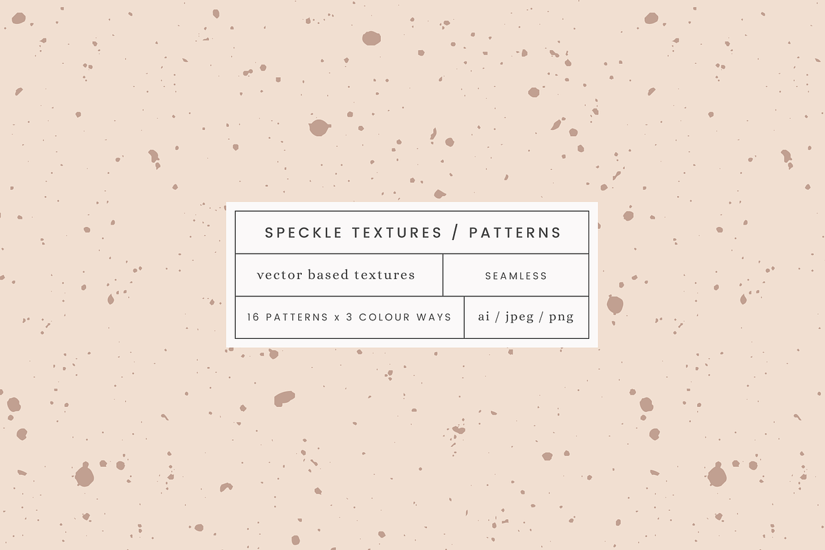 Speckle Patterns & Textures, a Pattern Graphic by Emma Webb Studio ...