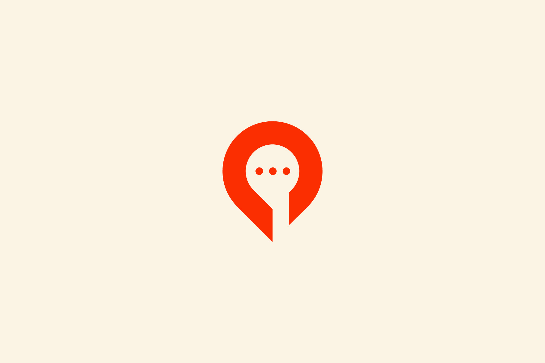 Location Map Chat Vector Logo Icon