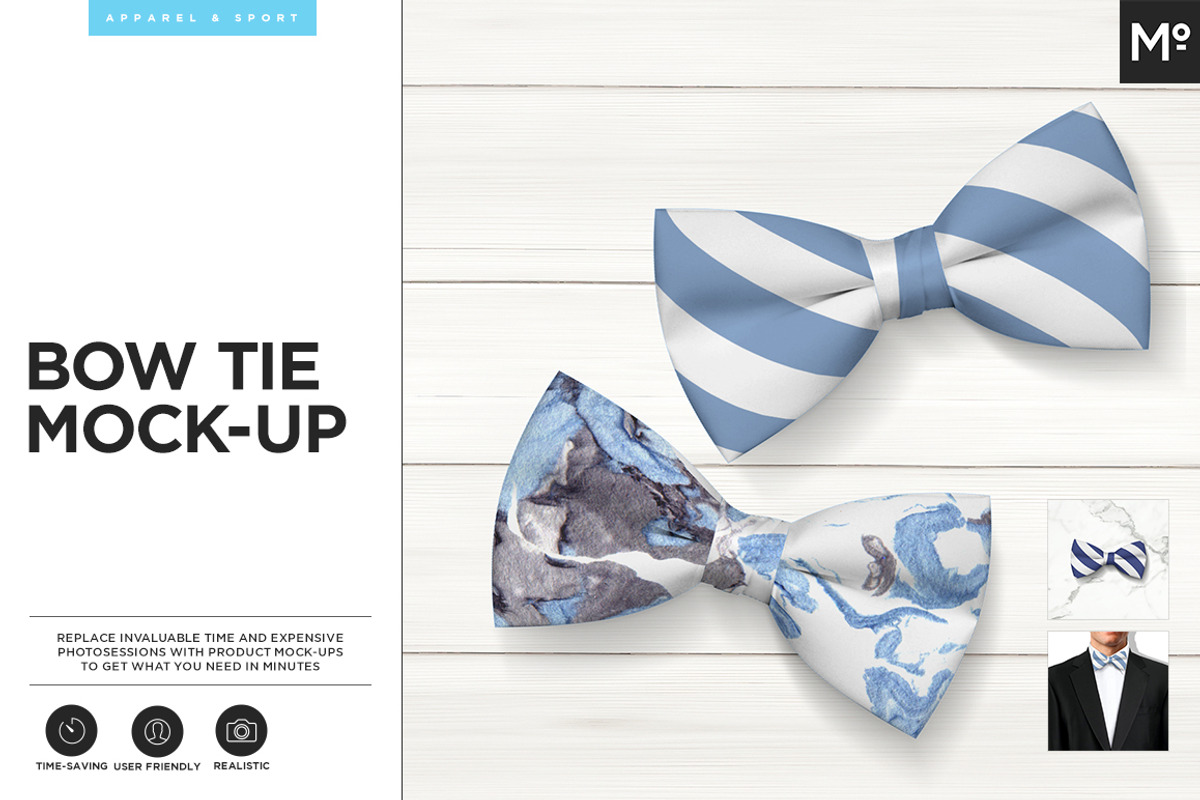 Bow Tie Mock-up, a Product Mockup by Mocca Mockups Store