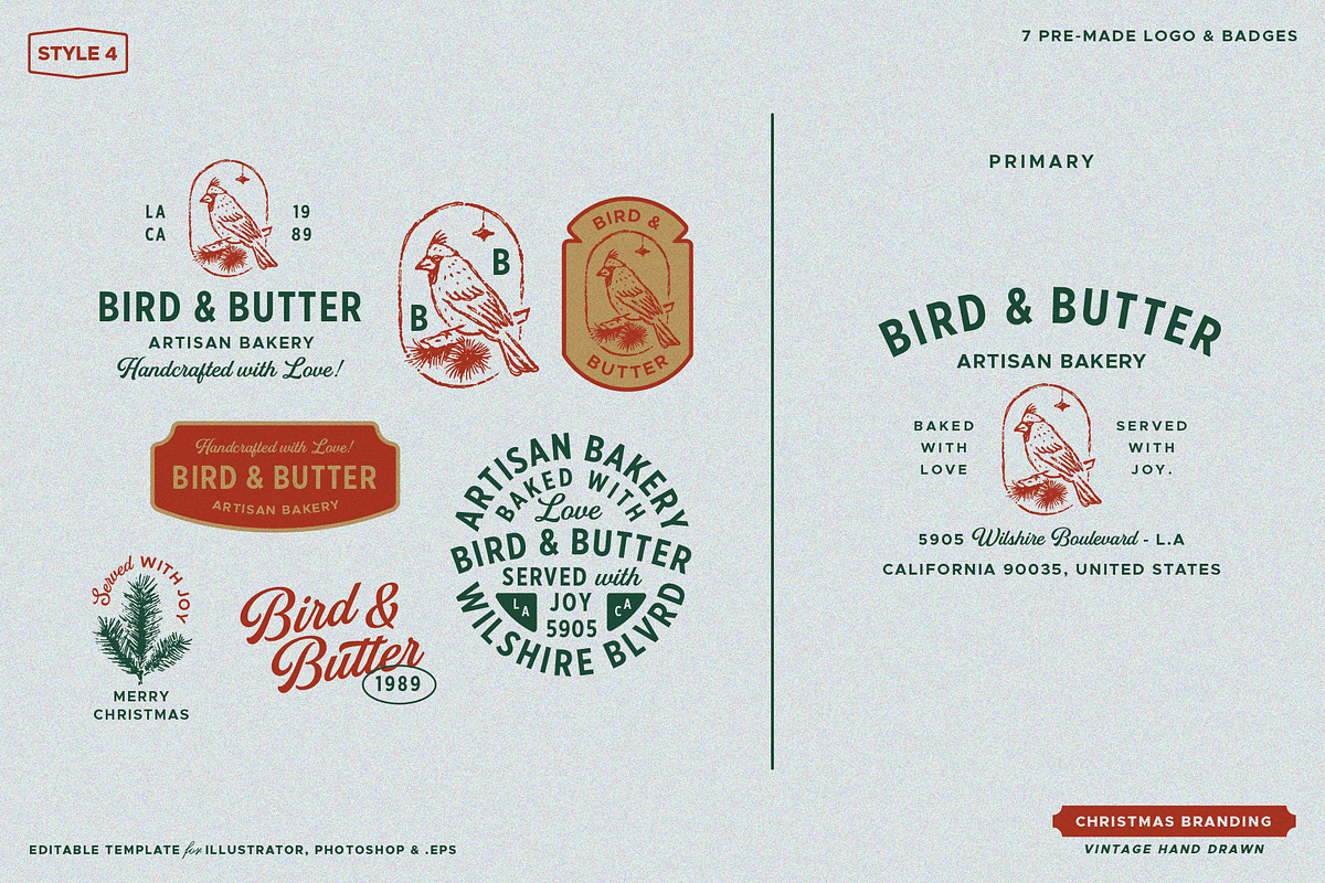 Christmas Branding, a Branding & Logo Template by Refolve Design