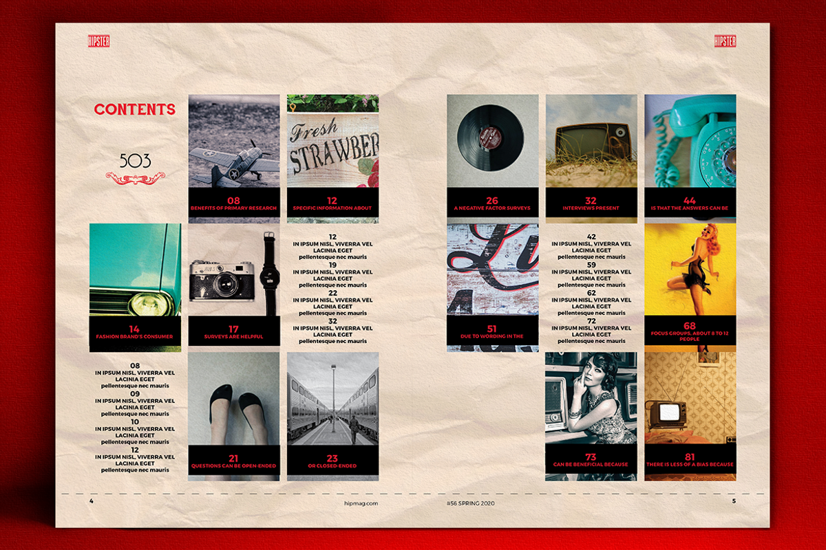 Hipster Magazine, a Magazine Template by Boris Cupac