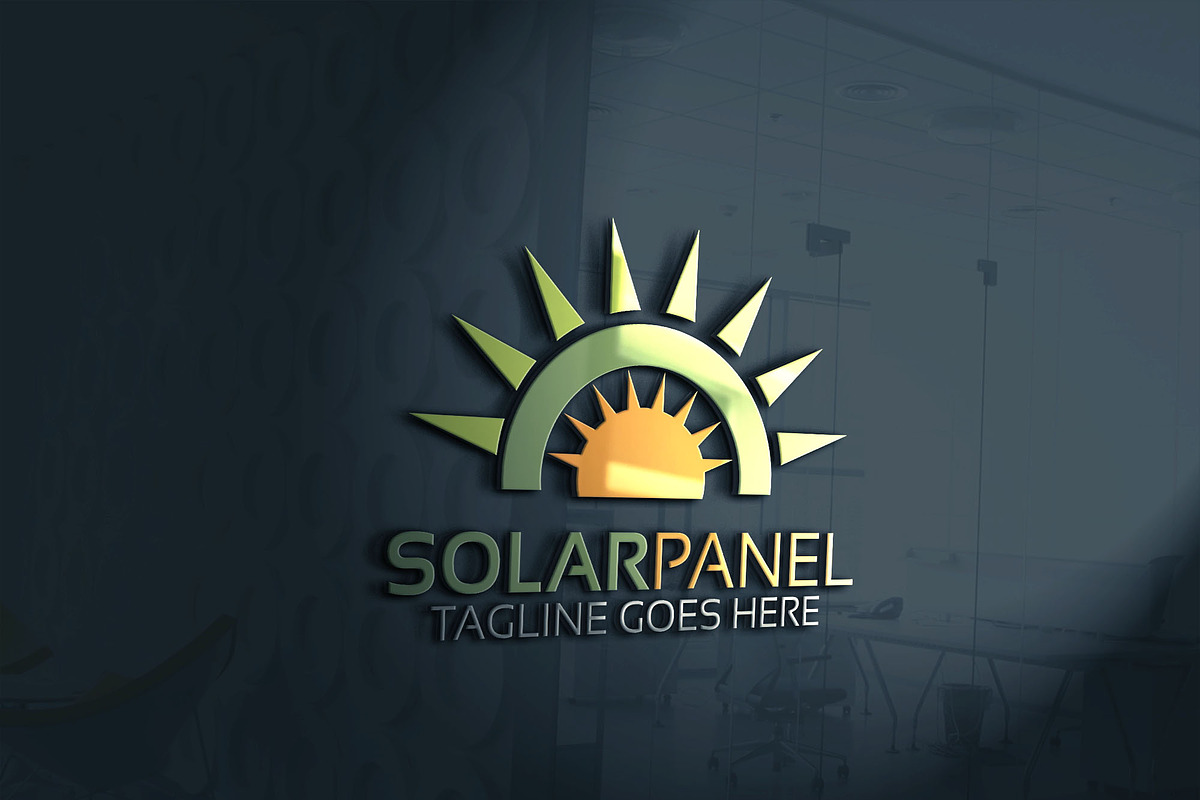 Solar Panel Logo, a Branding & Logo Template by Josuf Media