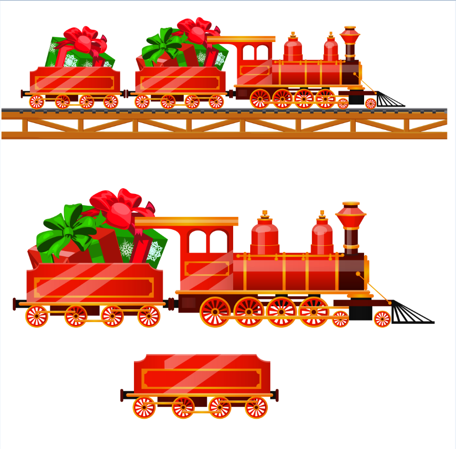 Little red train | Decorative Illustrations ~ Creative Market