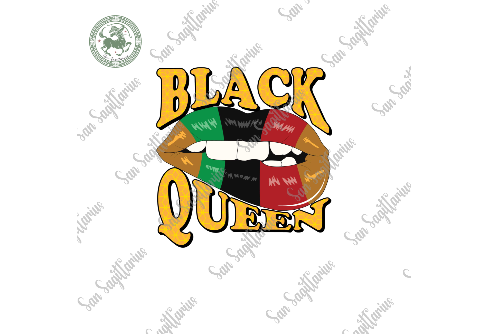 Black Queen African Sexy Lips Svg, a Graphic by San Sagittarus Design