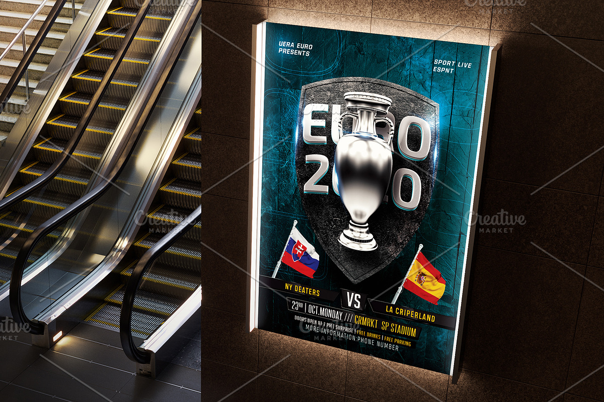 Euro Cup, a Flyer Template by Basez Flyers | Creative Market