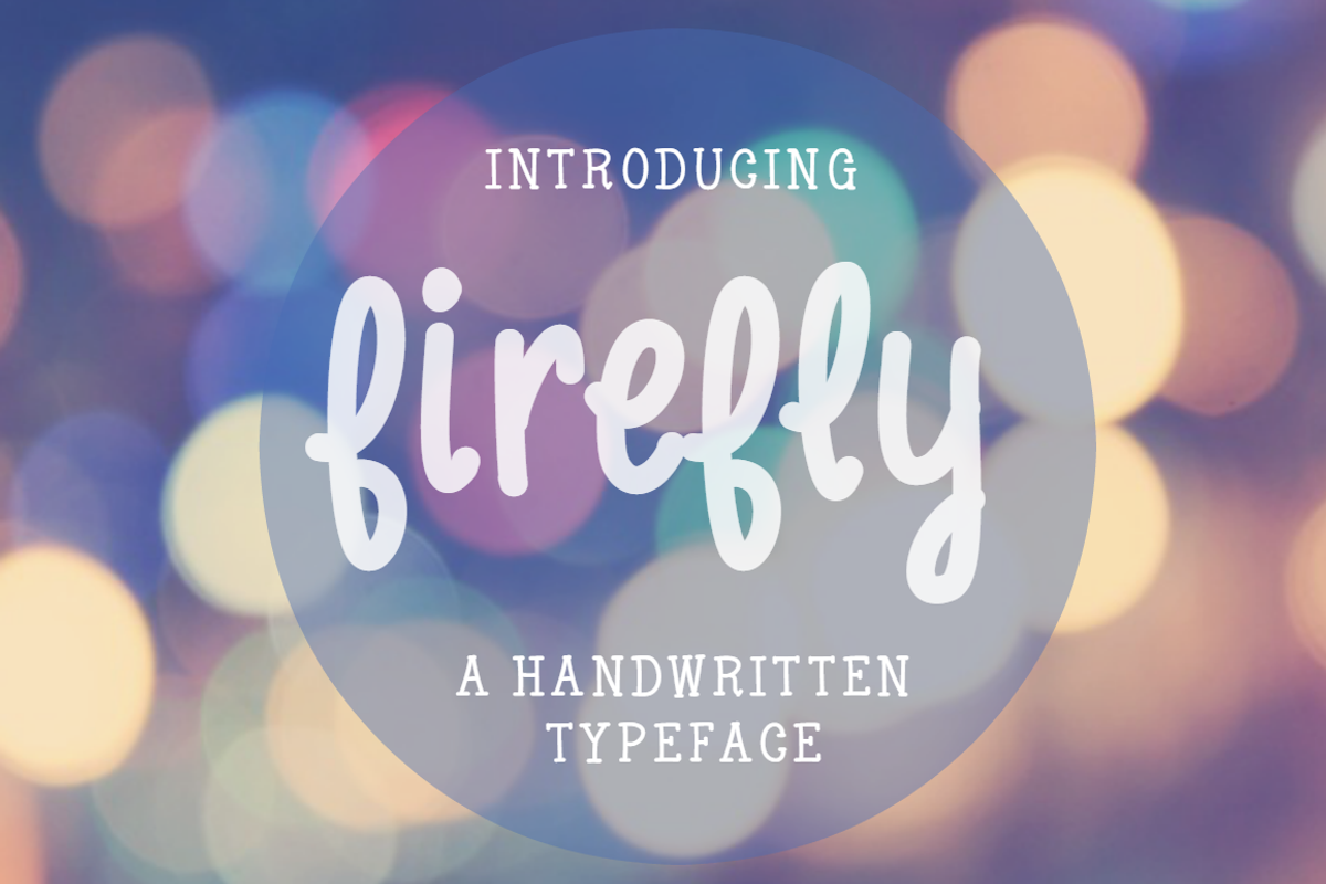 Firefly-handwritten font, a Script Font by Sabrina Schleiger Design