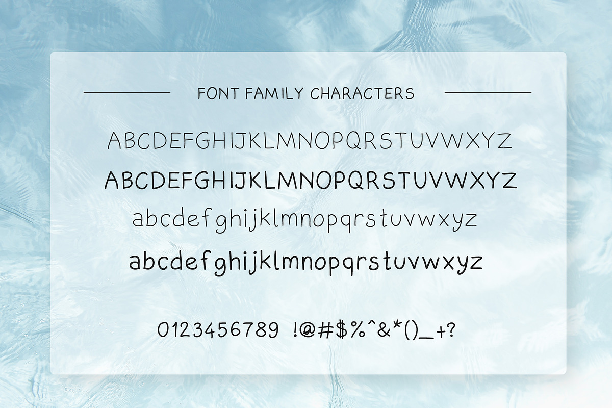 Minibubble Handwritten Classic Font, a Script Font by Character