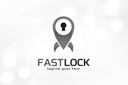 Fast Secure Lock Logo Template, a Branding & Logo Template by gunaonedesign
