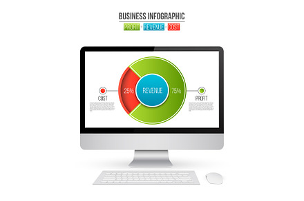 Revenue, profit, diagram infographic, a Finance Illustration by HAPPY ...