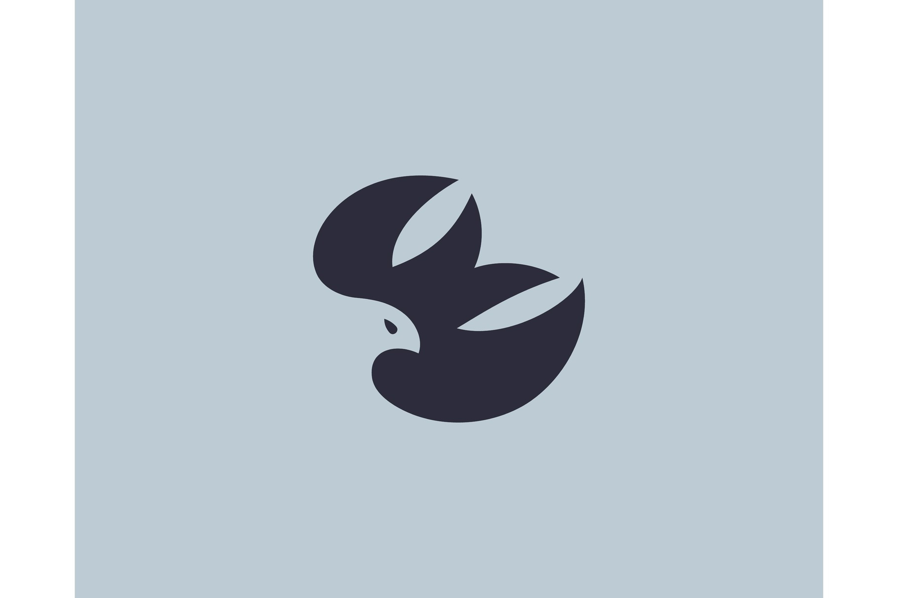 Abstract bird negative space premium, a Branding & Logo Template by Bureau