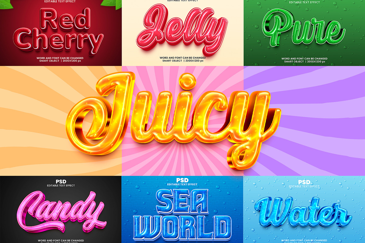 Photoshop 3D Text Effect bundle, a Layer Style Add-On by bdrobin