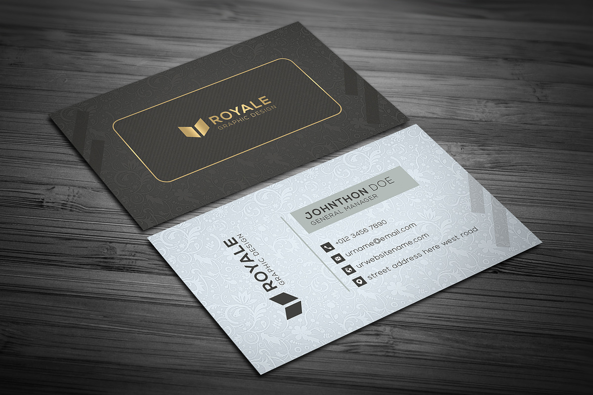 Royale Business Card, a Business Card Template by Creative_Arts