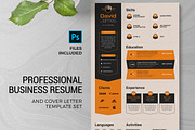 Professional Business Resume CV Set, a Resume Template by ZippyPixels