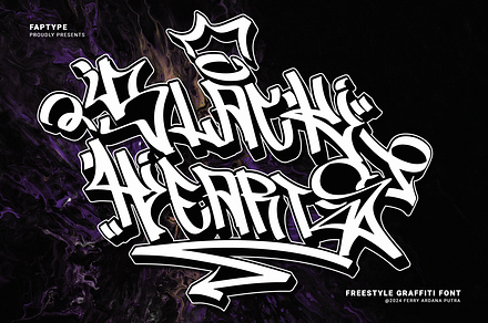 Hip Hop Graffiti font alphabet, a Blackletter Font by AntonyChernianu
