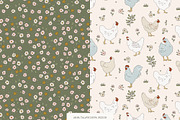 Cottagecore seamless pattern&clipart, a Pattern Graphic by Cozy pattern ...