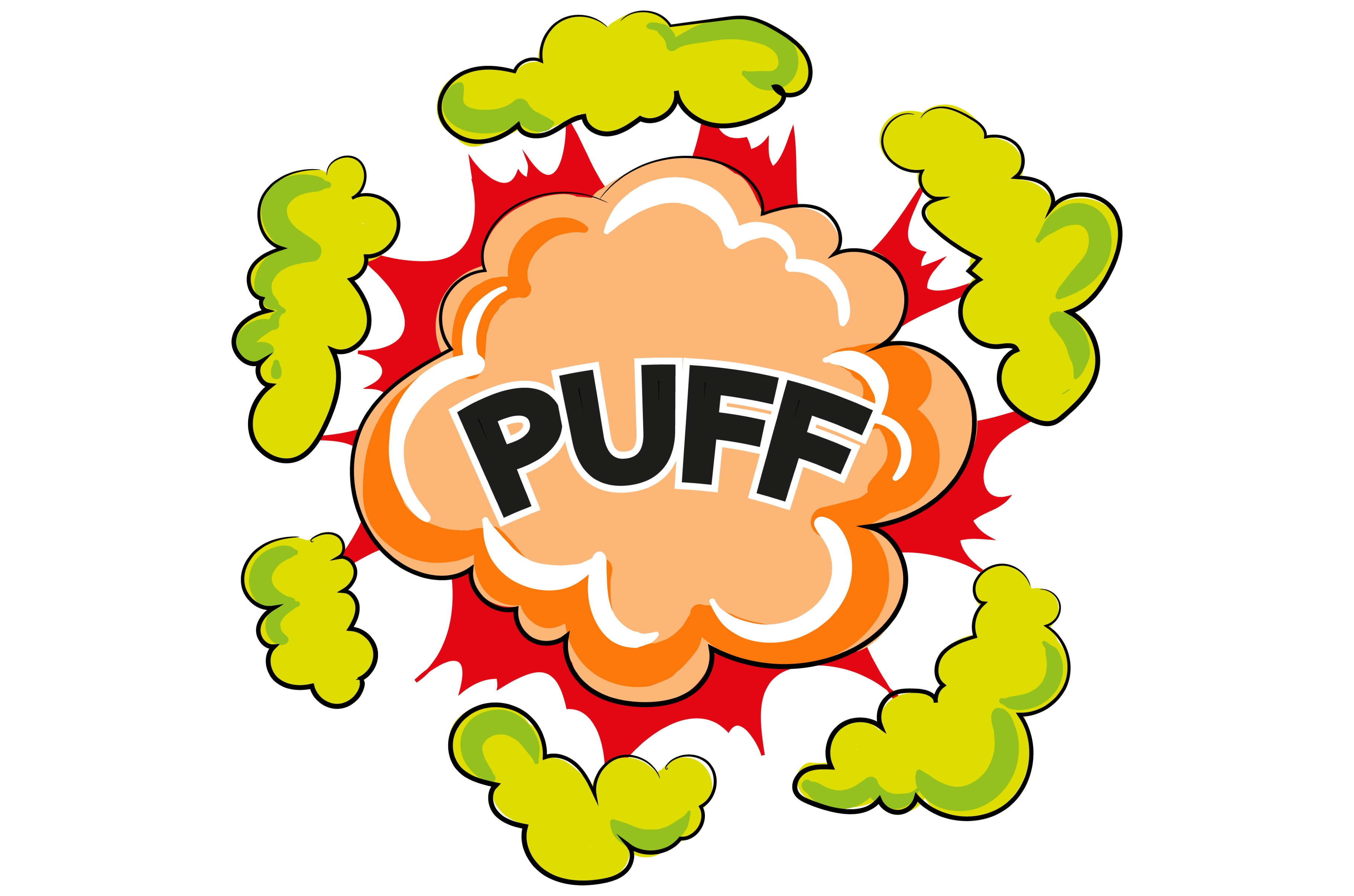 Puff speech bubble comic book, an Object Graphic by Sky Pics Studio