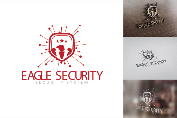 Security System Logos, a Branding & Logo Template by Kayytechin Shop